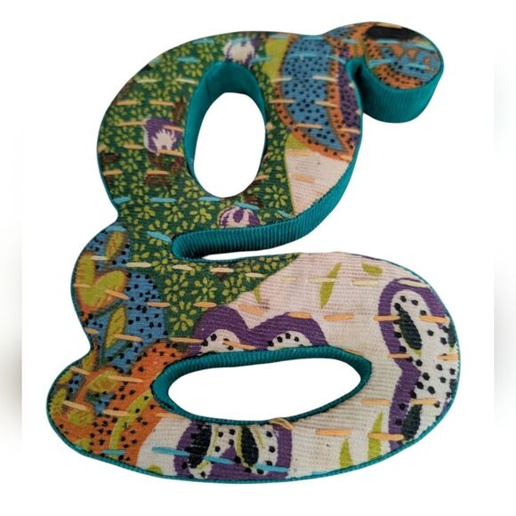 Anthropologie | Accents | Anthropology Quilted Letter G Boho Wall ...